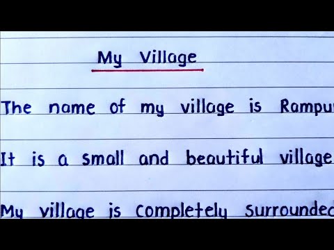 Paragraph on my village/ essay on my village/10 lines on My village # ...