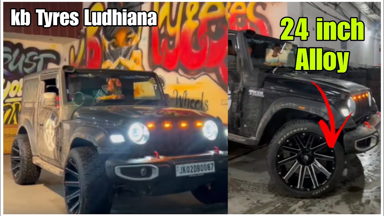 THAR MODIFICATION | 24 Inch Alloy Dalwa Diye Thar Meh 🔥🔥 | kb Tyres ...
