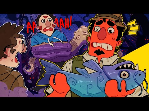 THIS FISHING GAME IS DANGEROUS AF!!! | Voodoo Fishing (w/ H2O Delirious, Kyle, Squirrel)