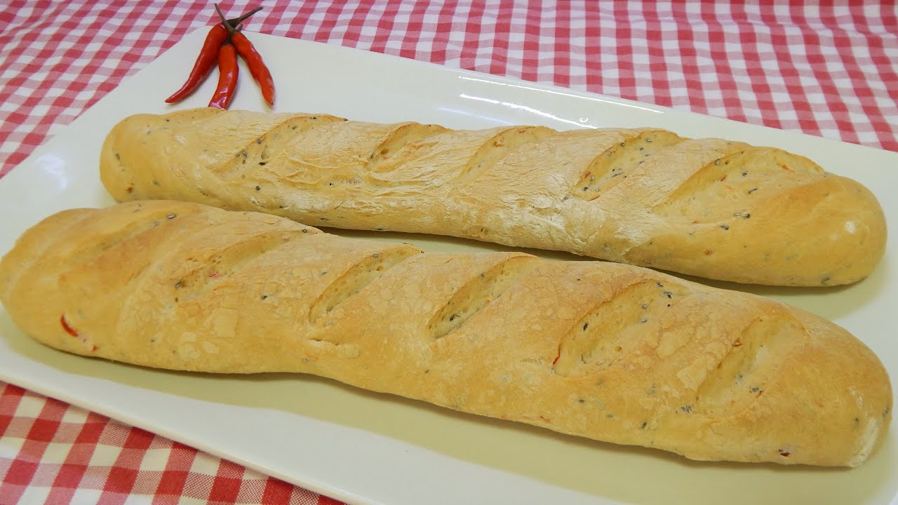 Pan casero picante muy crujiente ( Receta fácil y deliciosa ) - YouTube