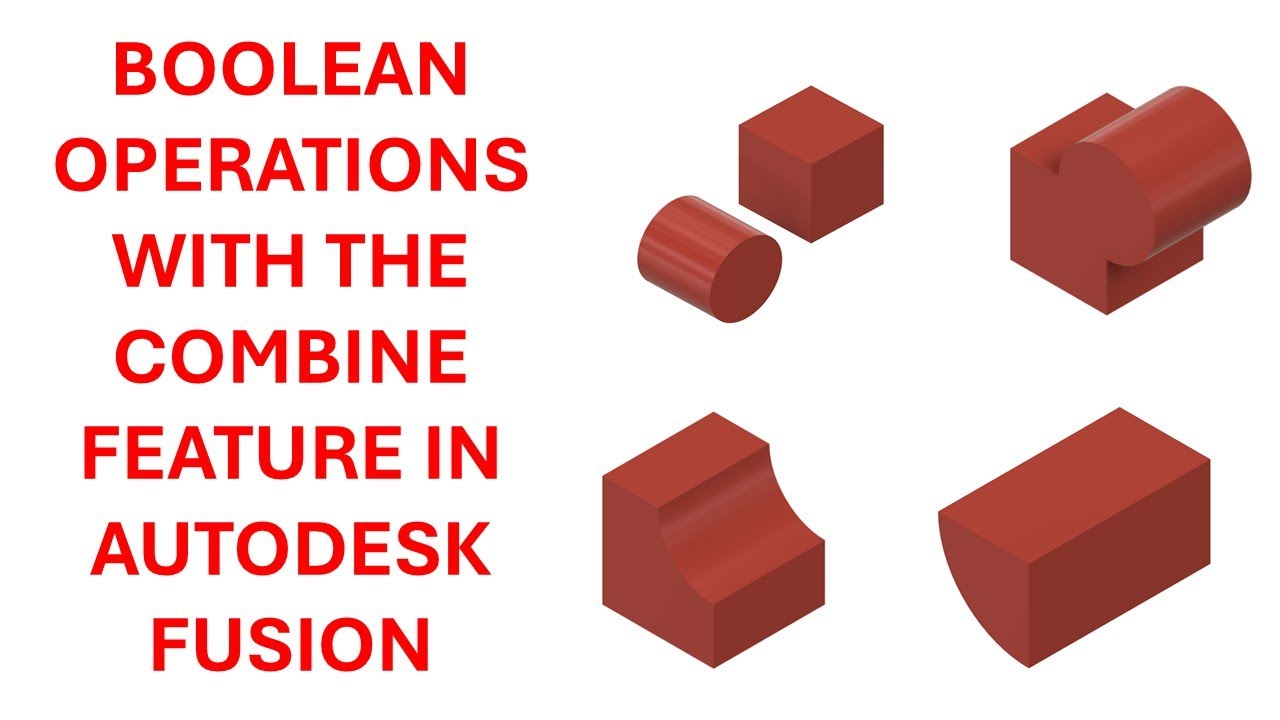 Autodesk Fusion Tutorial - Boolean Operations With The Combine Tool ...