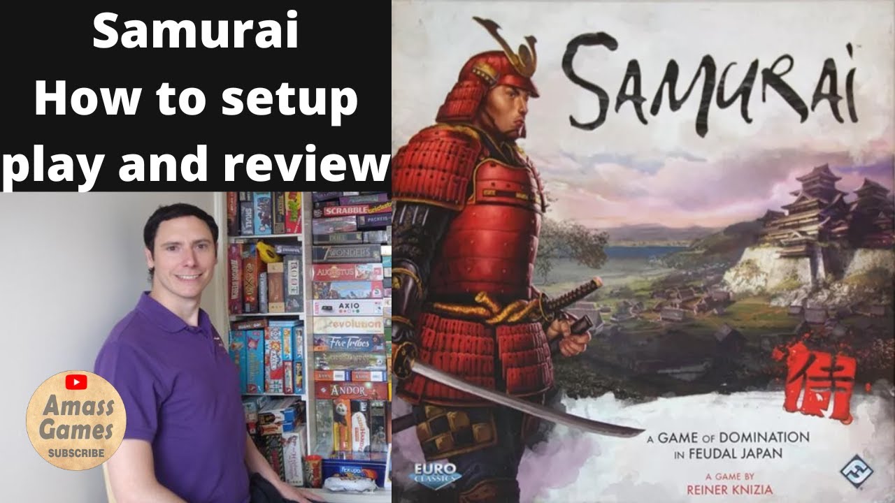 Samurai - how to setup play and review Reiner Knizia area control FFG ...
