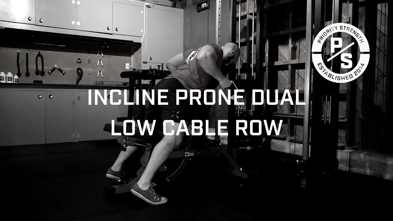 Incline Prone Dual Low Cable Row - YouTube