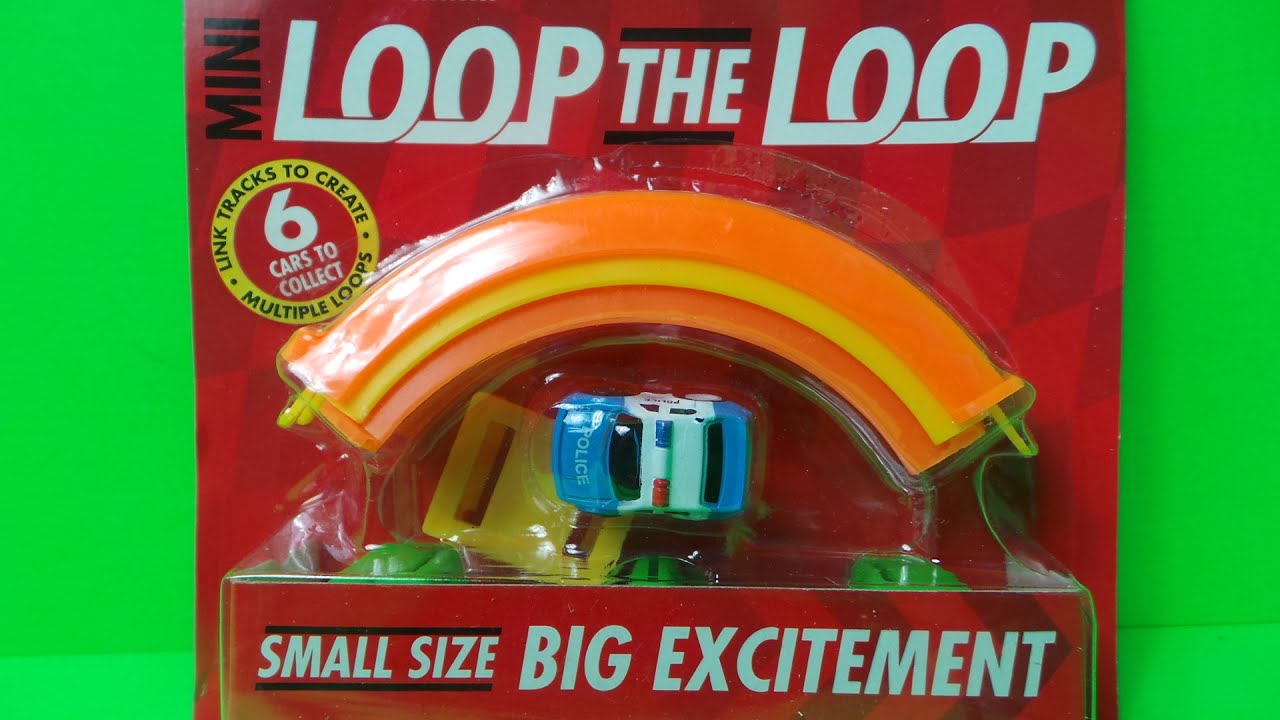Police Car Loop The Loop Toy Unboxing and slowmo action with Fireman ...