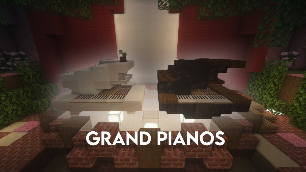 How to build a Grand Piano Furniture - Minecraft 1.16 (Advanced ...