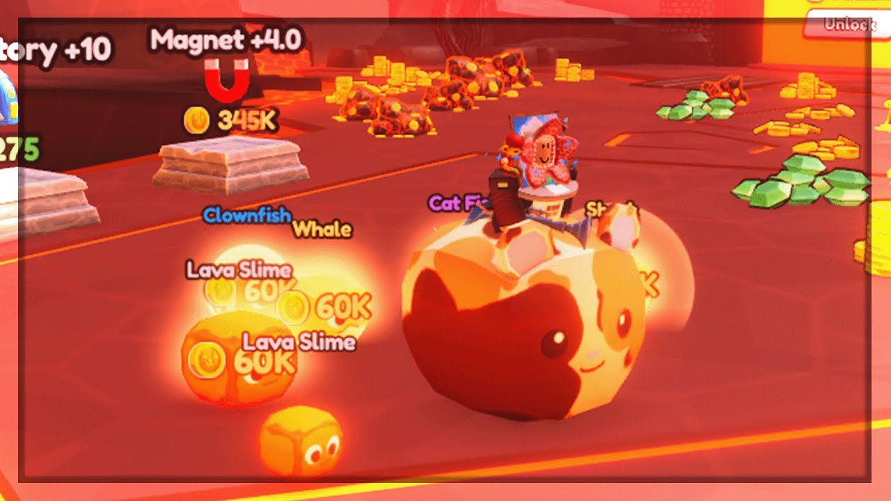 Pet Split Simulator 🐱, Lava World, Coins 860,000 in Roblox - YouTube