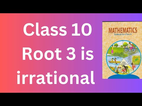 NCERT Class 10 Maths Example 5 || root 3 is irrational || # ...