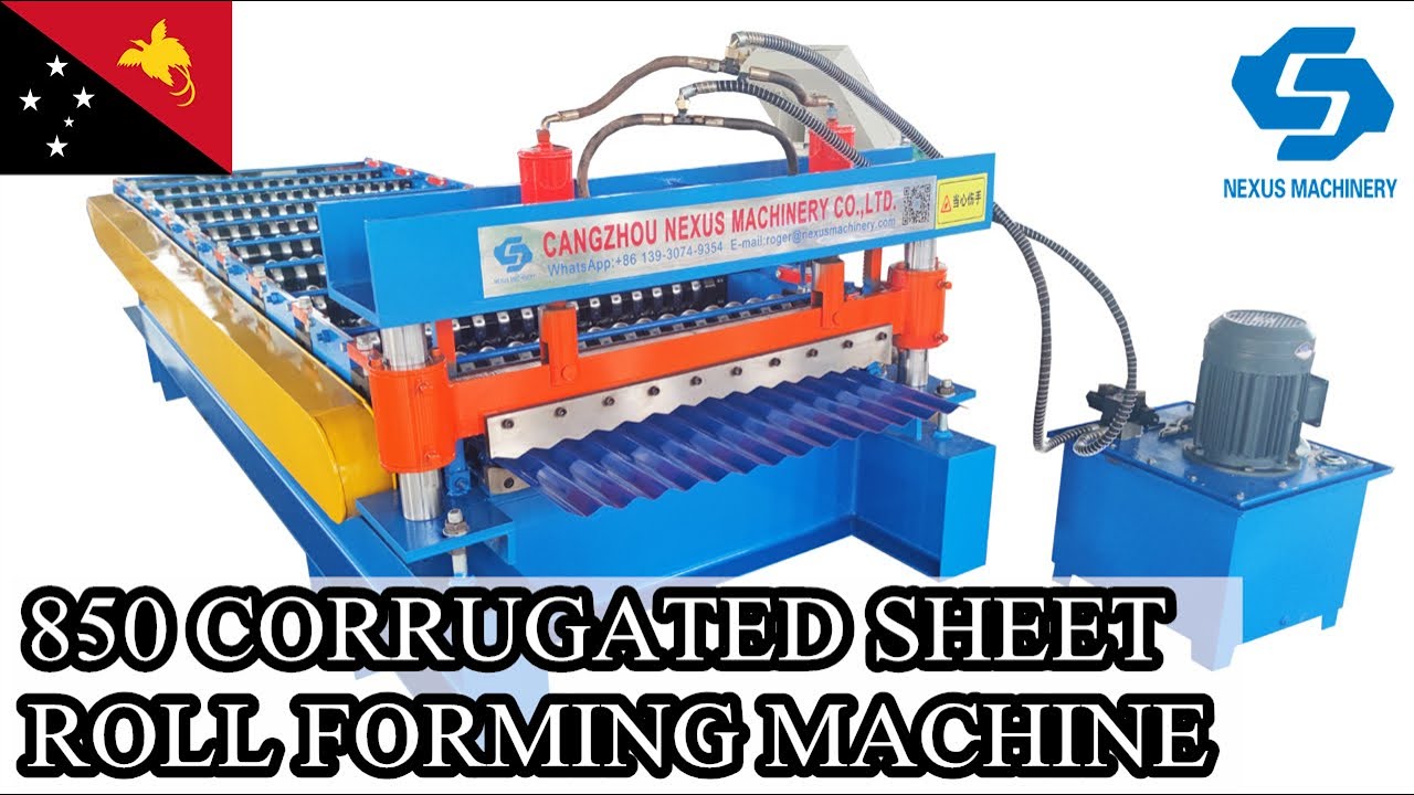 850 Steel Corrugated Sheet Roll Forming Machine from NEXUS MACHINERY ...