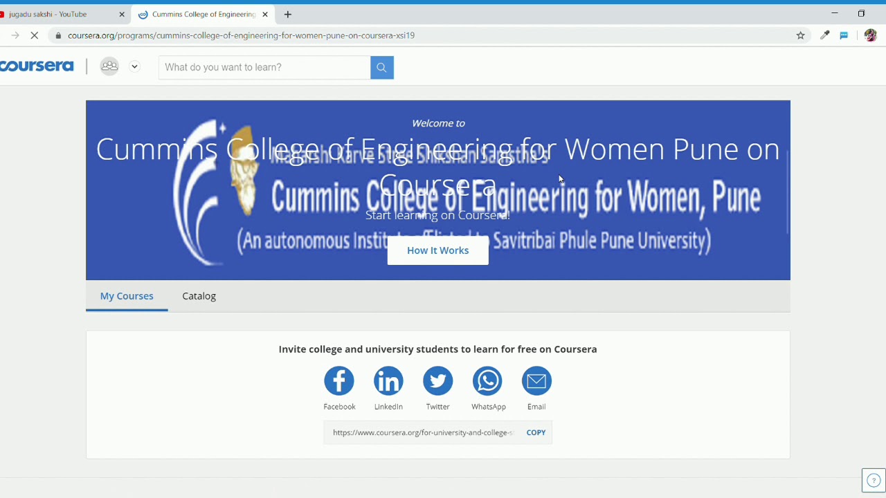 What is Coursera | e-learning | brief description on Coursera dashboard ...