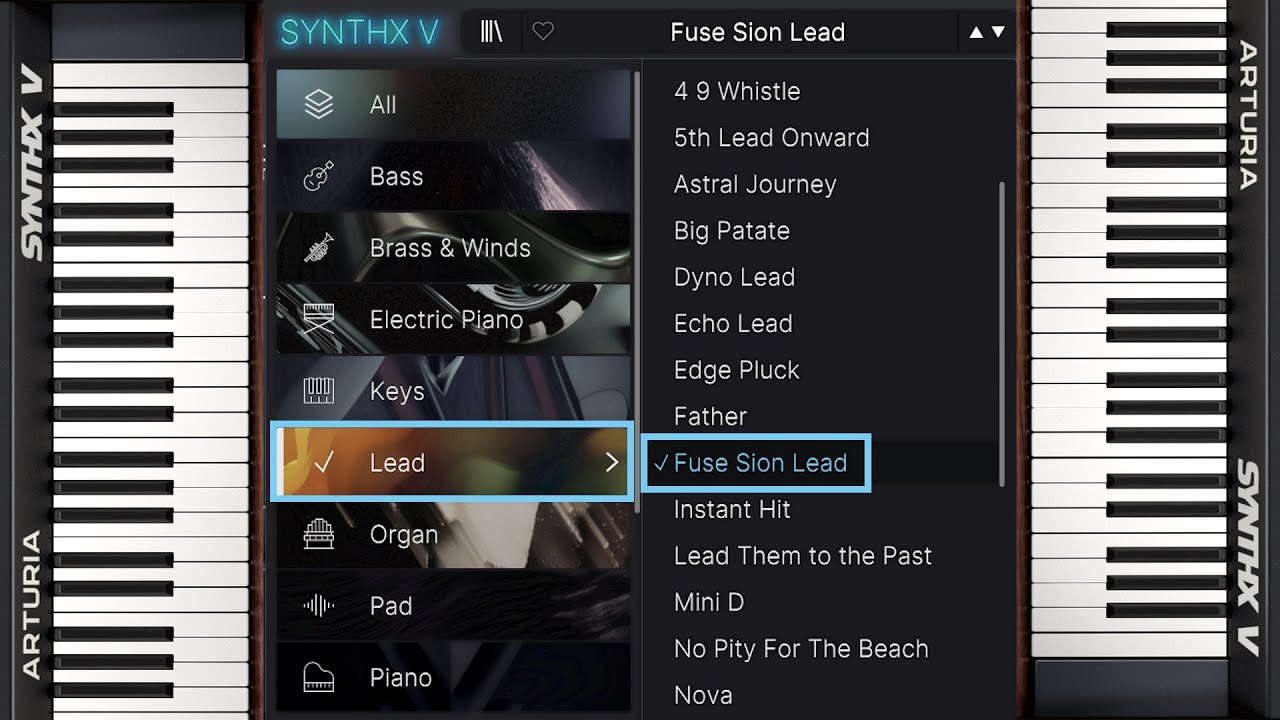SynthX V Lead Preset Fuse Sion Lead Sound Demo Fun With SynthX | Arturia | 😀 - YouTube