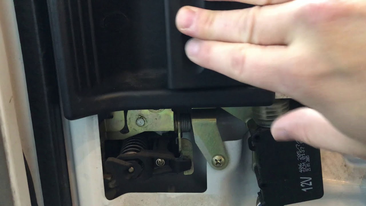 2005 Sprinter Sliding Door Latch Broken - YouTube