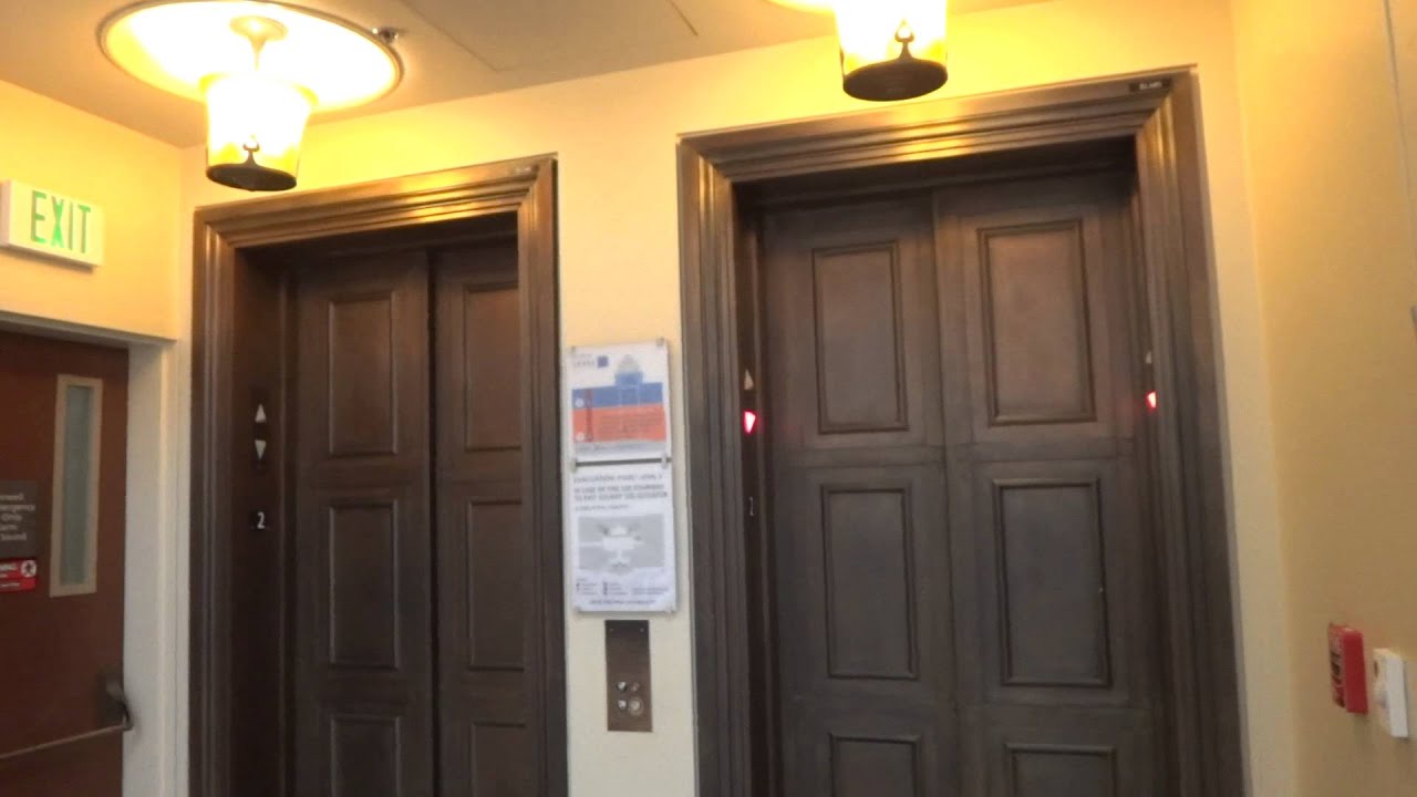 Unique Montgomery Elevators - Los Angeles Public Library - YouTube