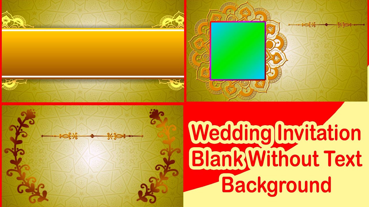 Wedding Invitation | Wedding Invitation Background | Blank Without Text ...