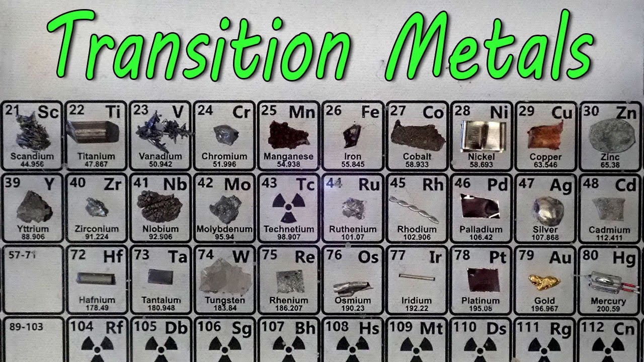 Coloured Compound of Transition Metals Salts - YouTube