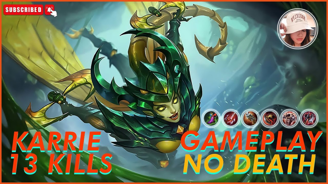 SWEETART VLOGS | KARRIE 13 KILLS | NO DEATH GAMEPLAY | MLBB - YouTube