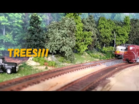Layout Update - Planting Scenic Express Super Trees! - YouTube