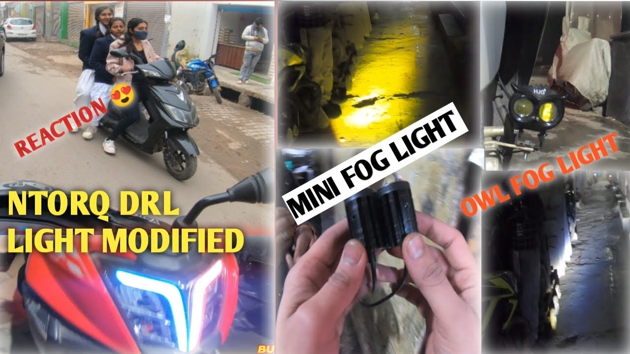 How To Install Fog Light For Ntorq 125 🔥 Modified DRL - YouTube