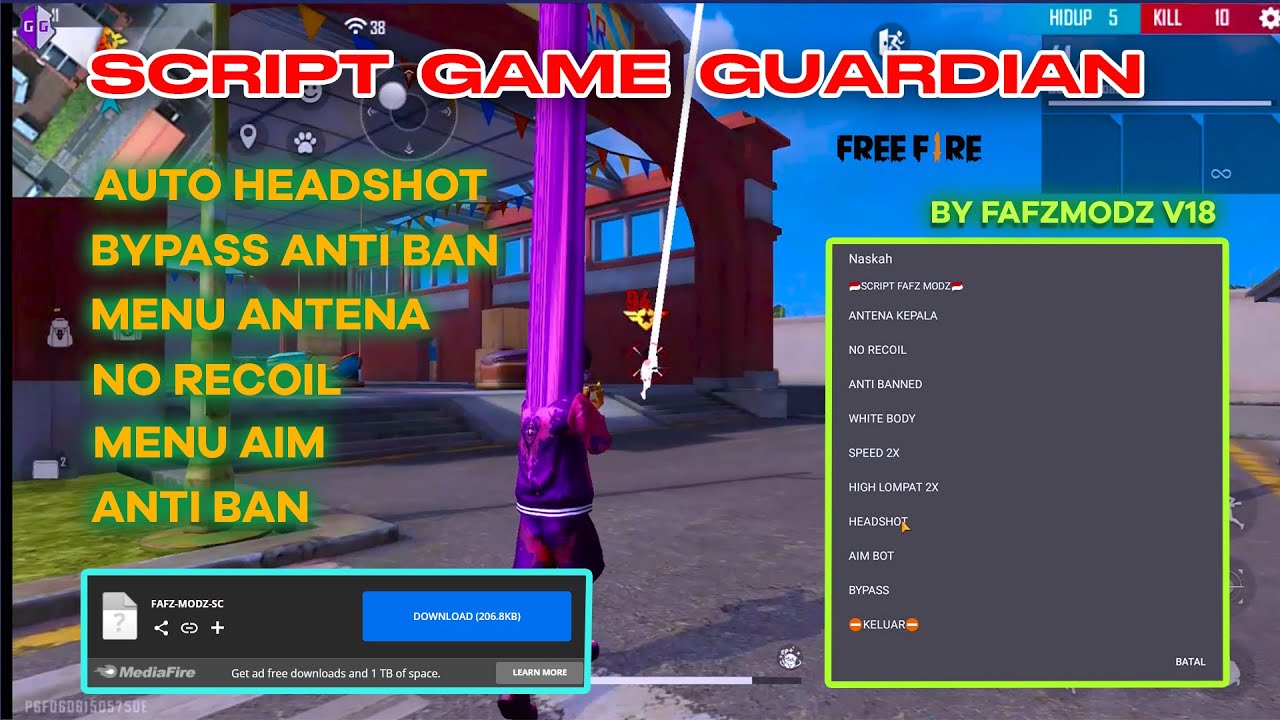 SCRIPT FF ANTI BLACKLIST TERBARU!! || SCRIPT GAME GUARDIAN FF 32BIT ...
