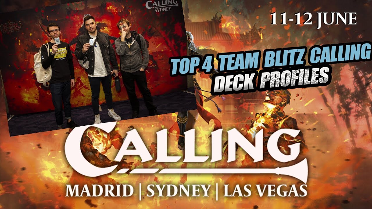 Top 4 Blitz Team Calling Deck Profiles | FABTCG Sydney Calling 2022 ...