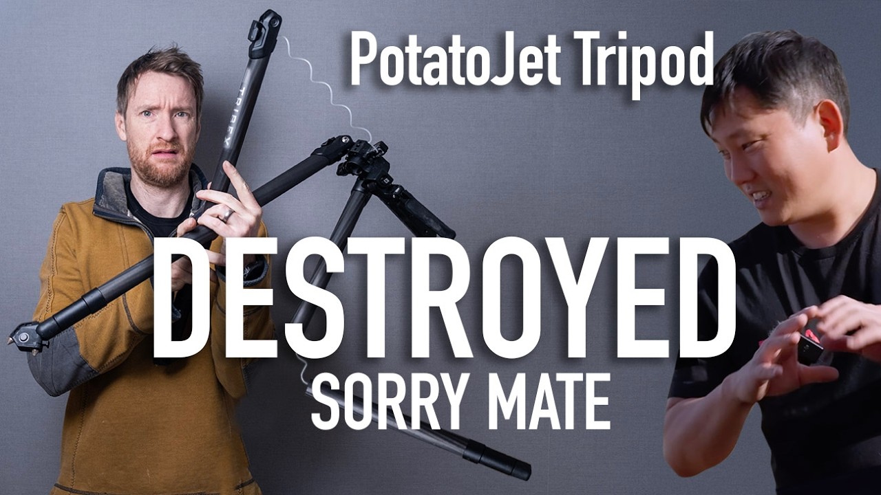 I Destroyed PotatoJet's Hydraulic Tripod | Tribex Durability Test - YouTube