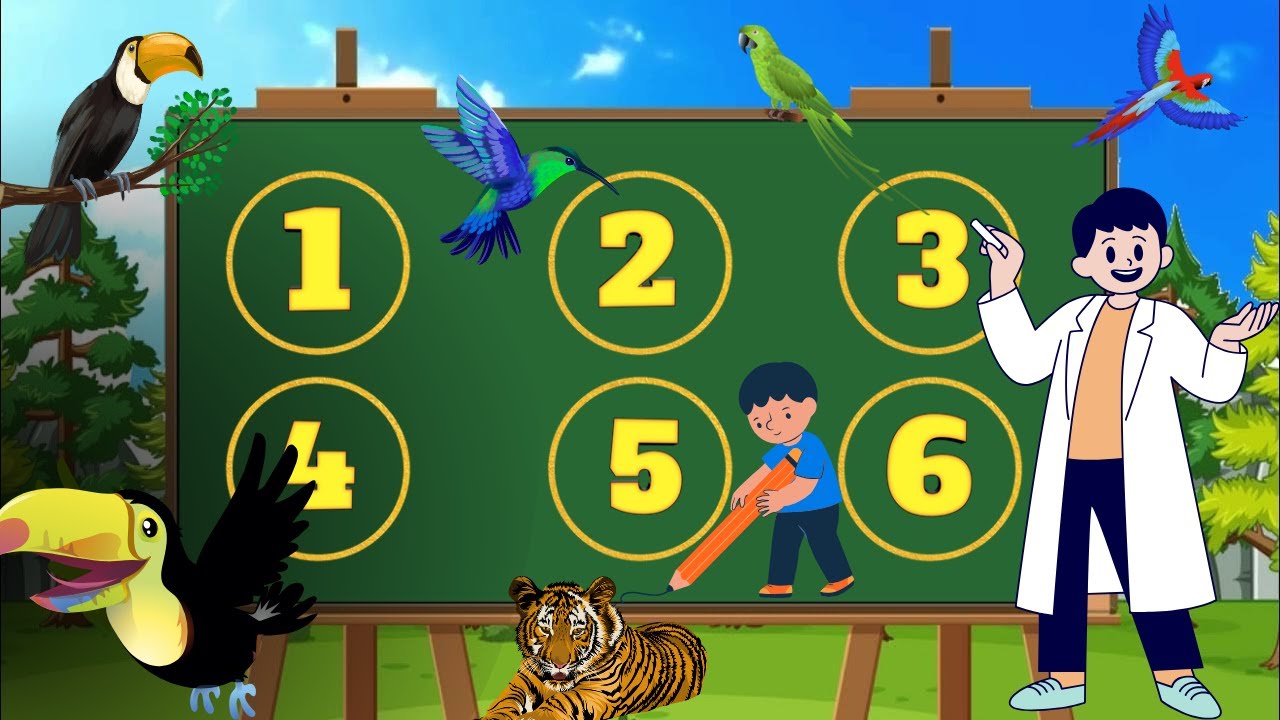 1234 Number name | 123 Counting for kids | Cartoon video | Learn to ...