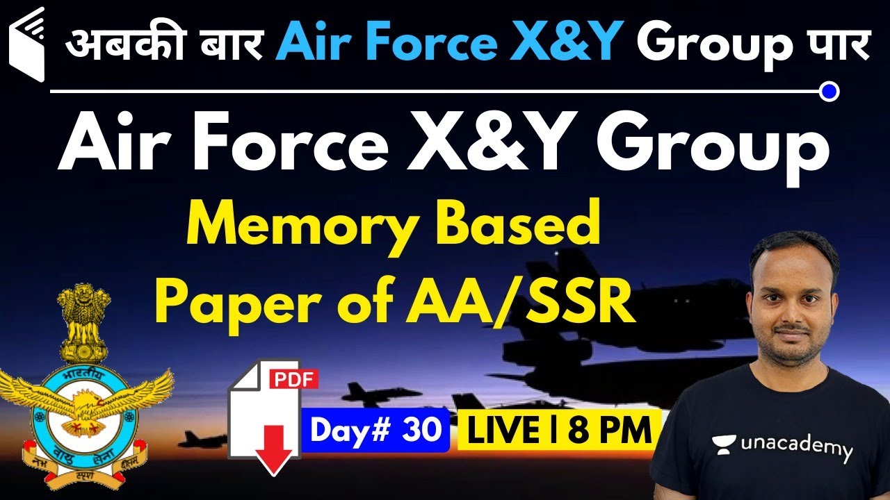 8:00 PM - Air Force X&Y Group | English by Sanjeev Sir | Memory Based ...