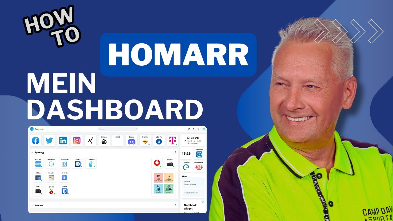 Mein homarr Dashboard auf der Synology - YouTube