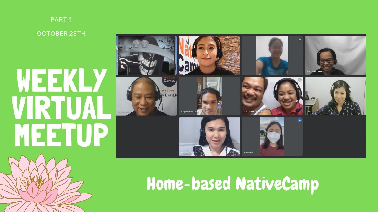 October 28th GMeet (PART1) || Home-based Native Camp Teacher - YouTube