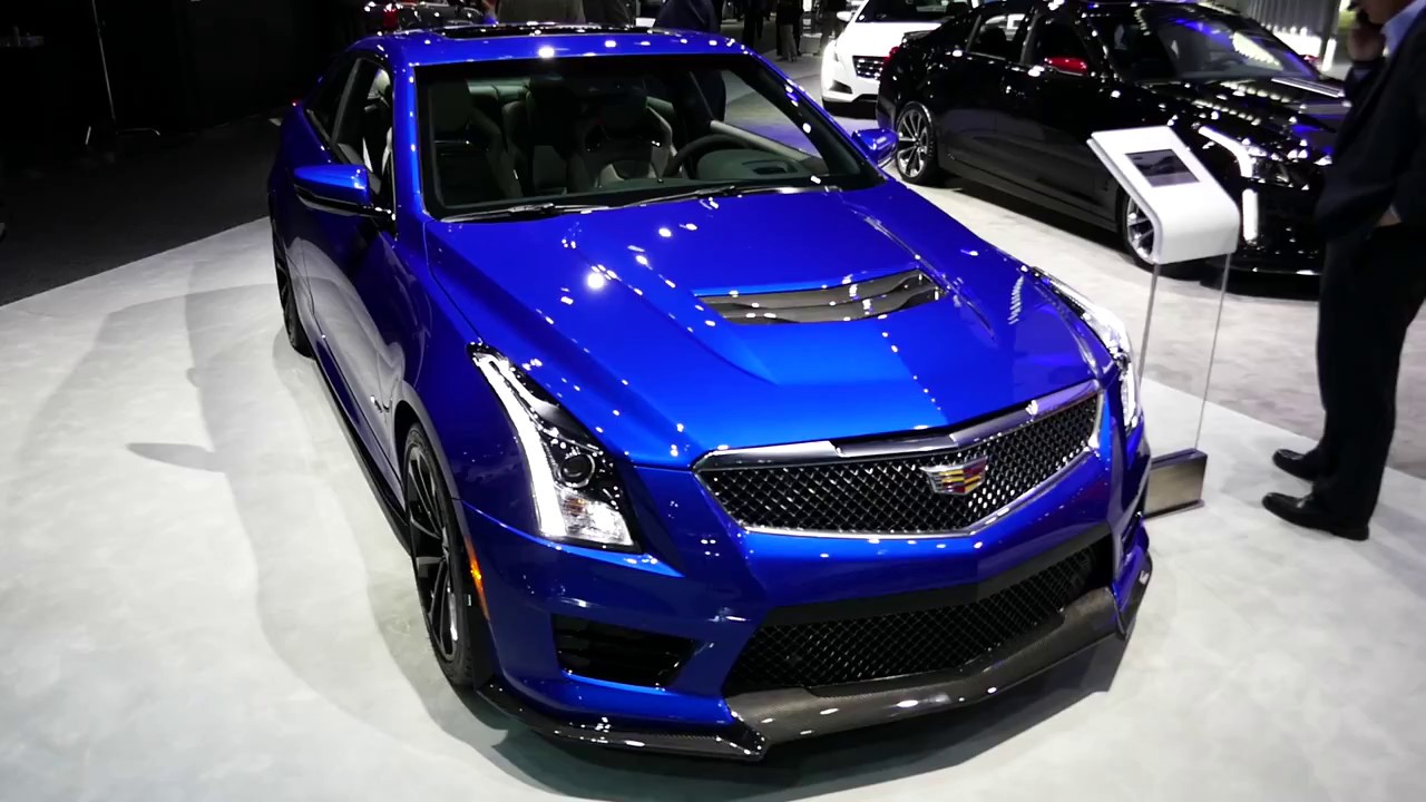 New 2018 Cadillac ATS-V Luxury Sports Coupe - Exterior Tour - 2017 LA ...