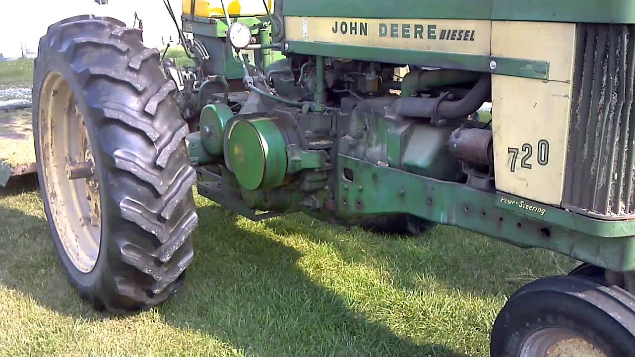 John Deere 720 diesel - YouTube
