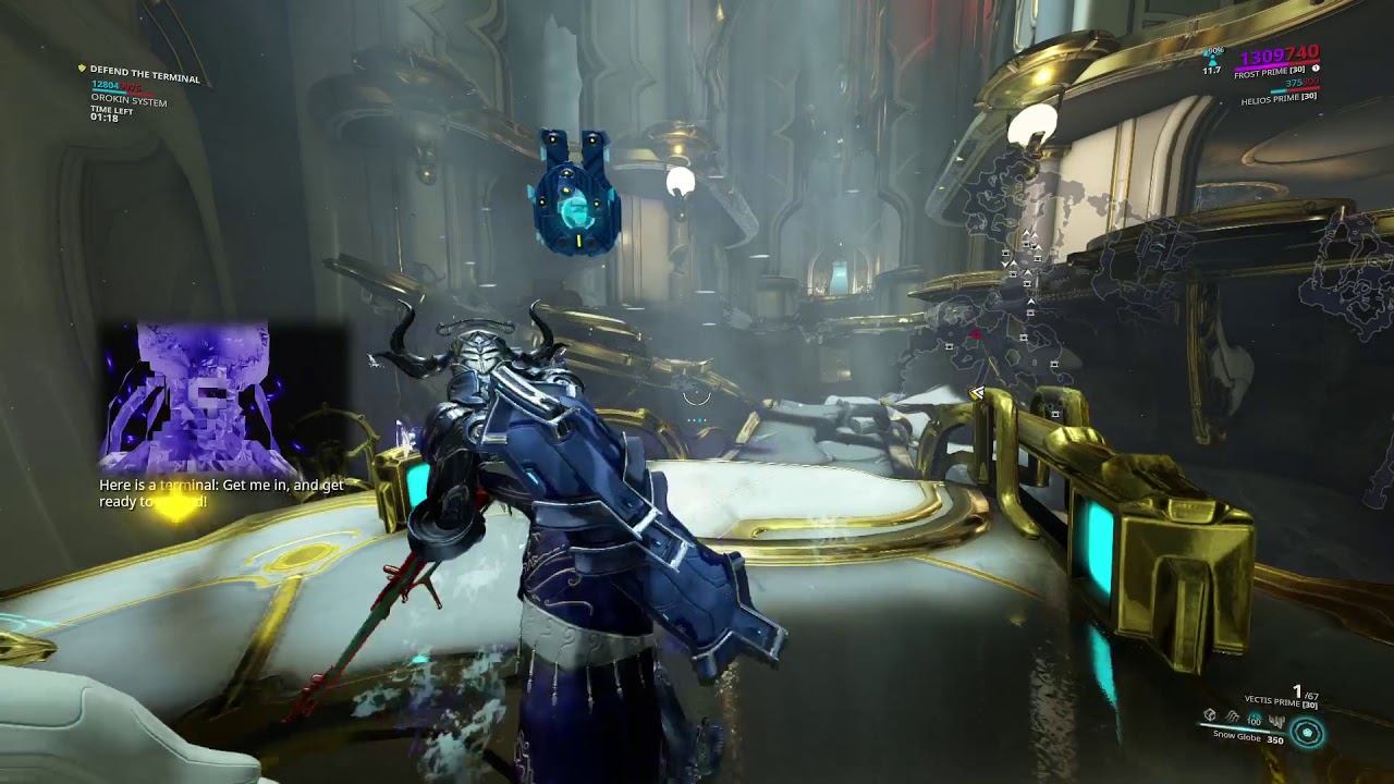 Warframe - Level 85+ Mobile Defense on Lua With Frost Prime - YouTube