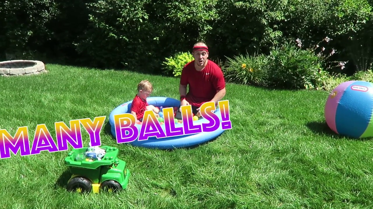 Kids Educational Backyard Water Fun - YouTube