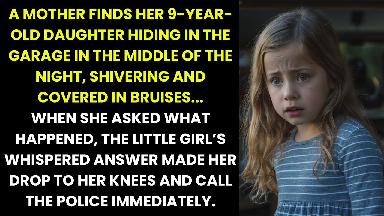 Mother Finds Her 9-Year-Old Daughter Hiding In The Garage At Night With ...