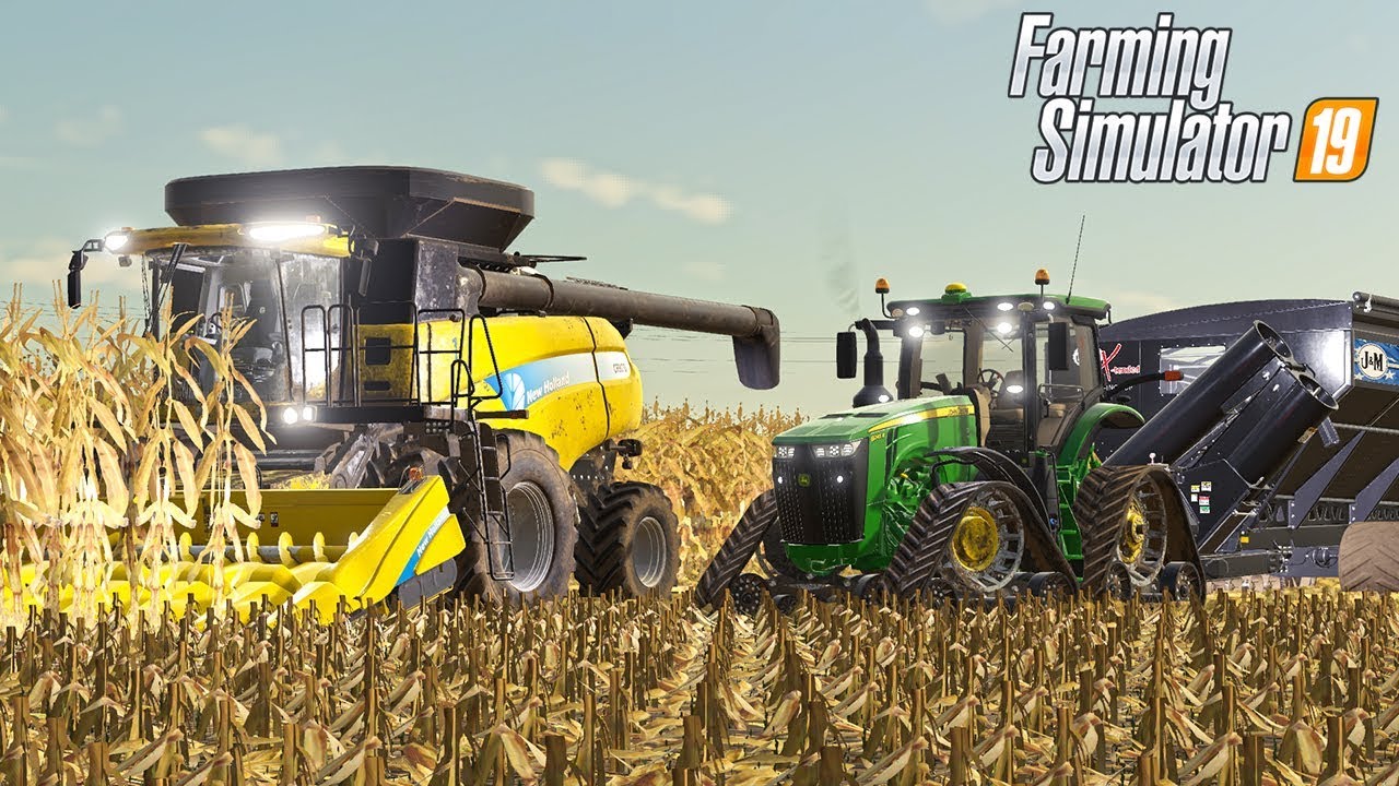 FIRST DAY OF HARVEST | NEBRASKA LANDS FS19 (ROLEPLAY) - YouTube