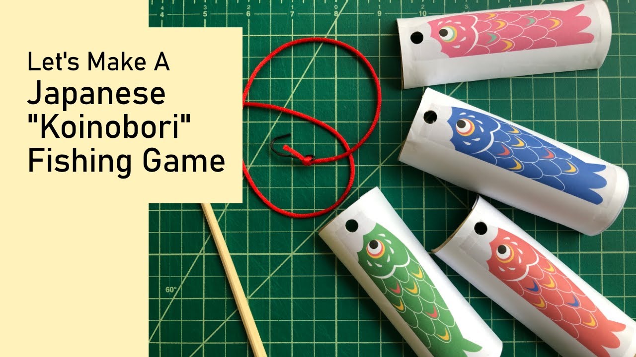 Let's Make a Japanese Children's Day "Koinobori" Koi Carp Fishing Game ...