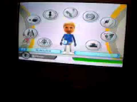 Wii play- menu mii easter egg - YouTube