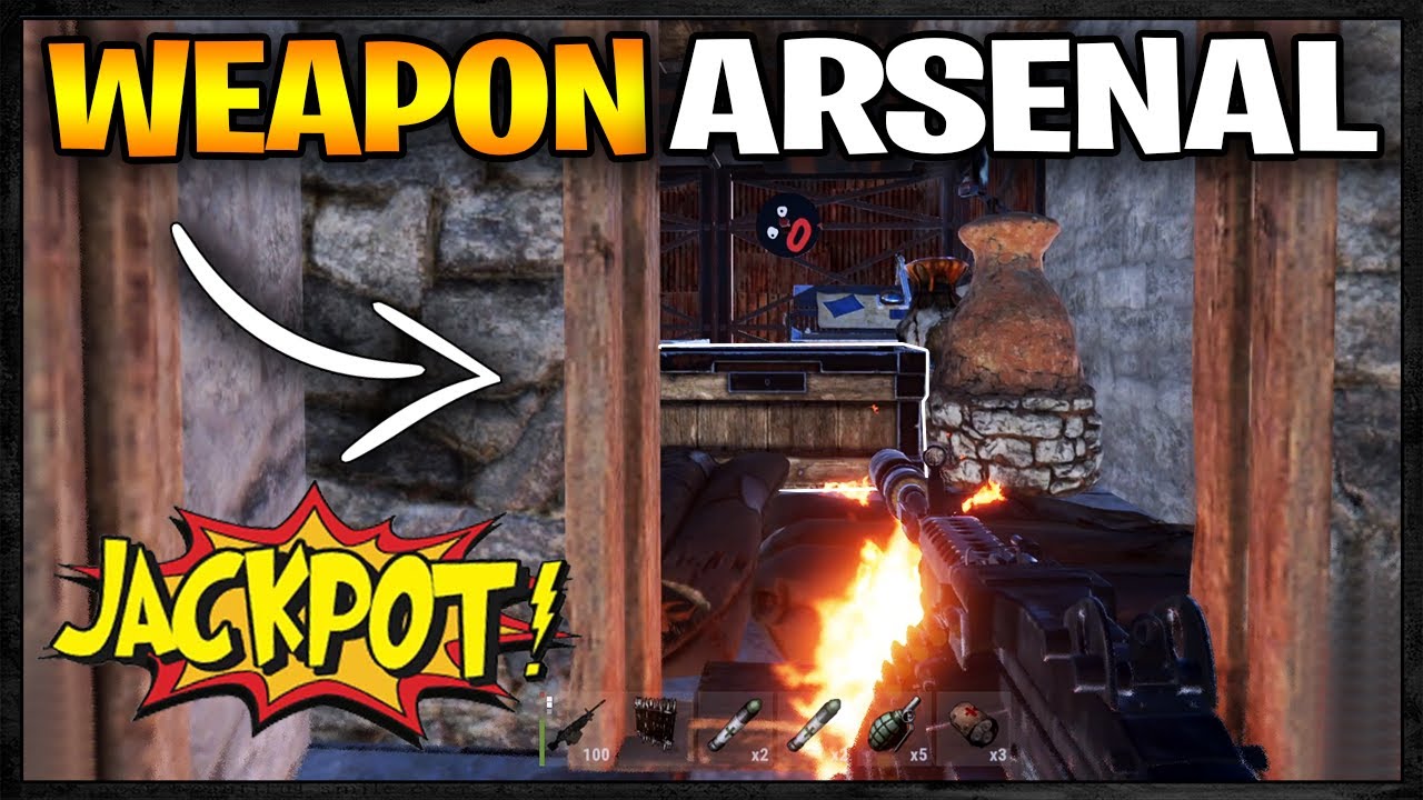 Raiding a WEAPON ARSENAL to get our Guns back | Rust 1/2 - YouTube