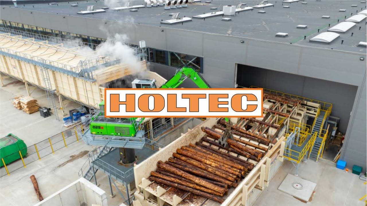 Holtec - VMG Group Litauen - Lösung Rundholzaufbereitung LVL / Log processing solutions for LVL ...