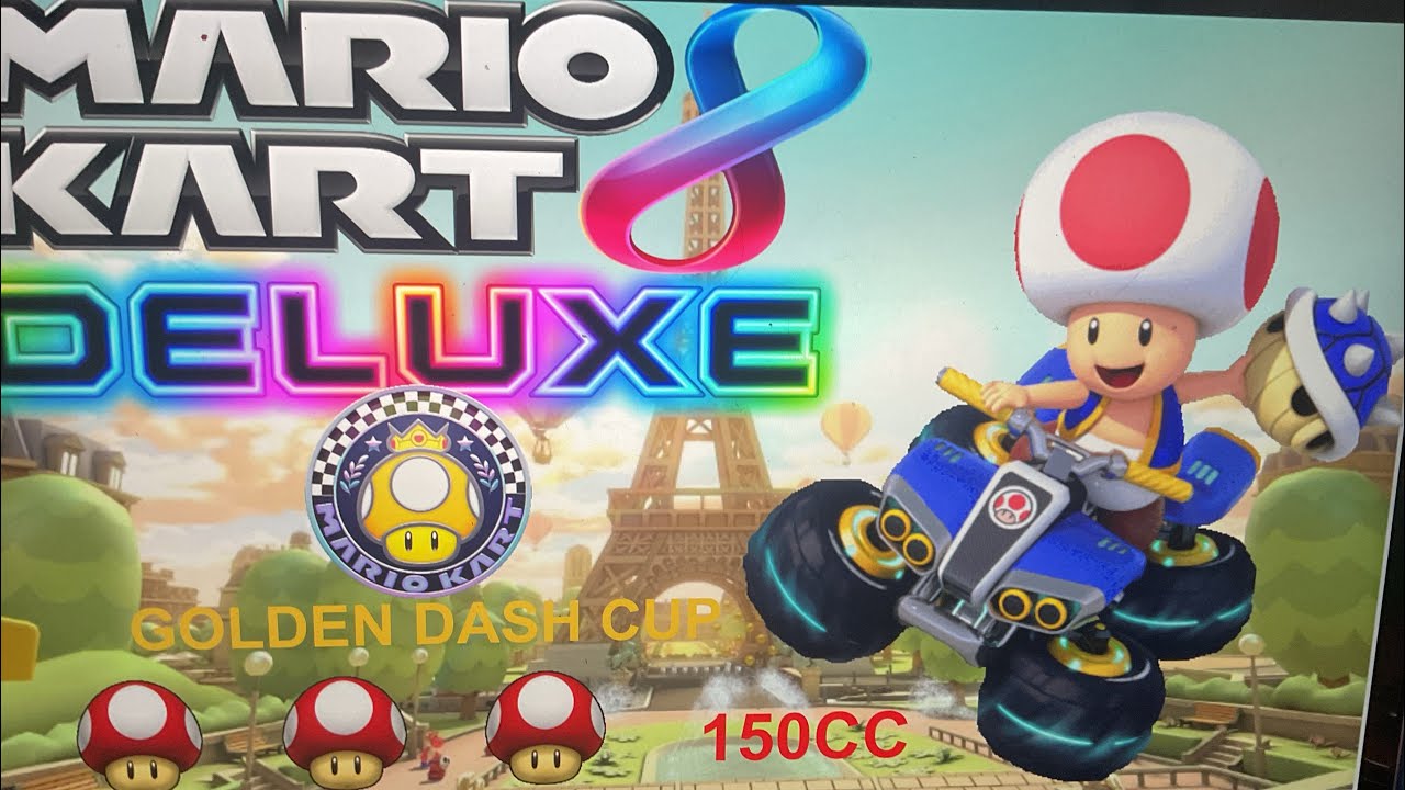 Mario Kart 8 Deluxe Golden Dash Cup 150cc - YouTube