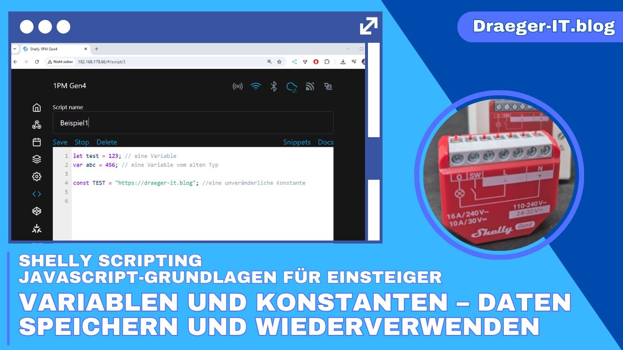 Shelly Scripting – JavaScript-Grundlagen für Einsteiger: Variablen ...