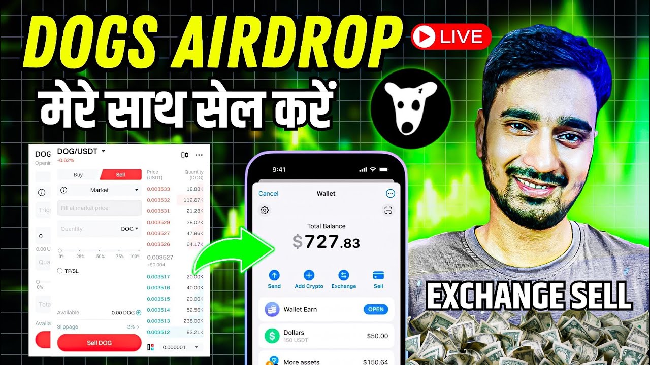 Dogs coin live sell with best Price | Dogs coin sell now - YouTube