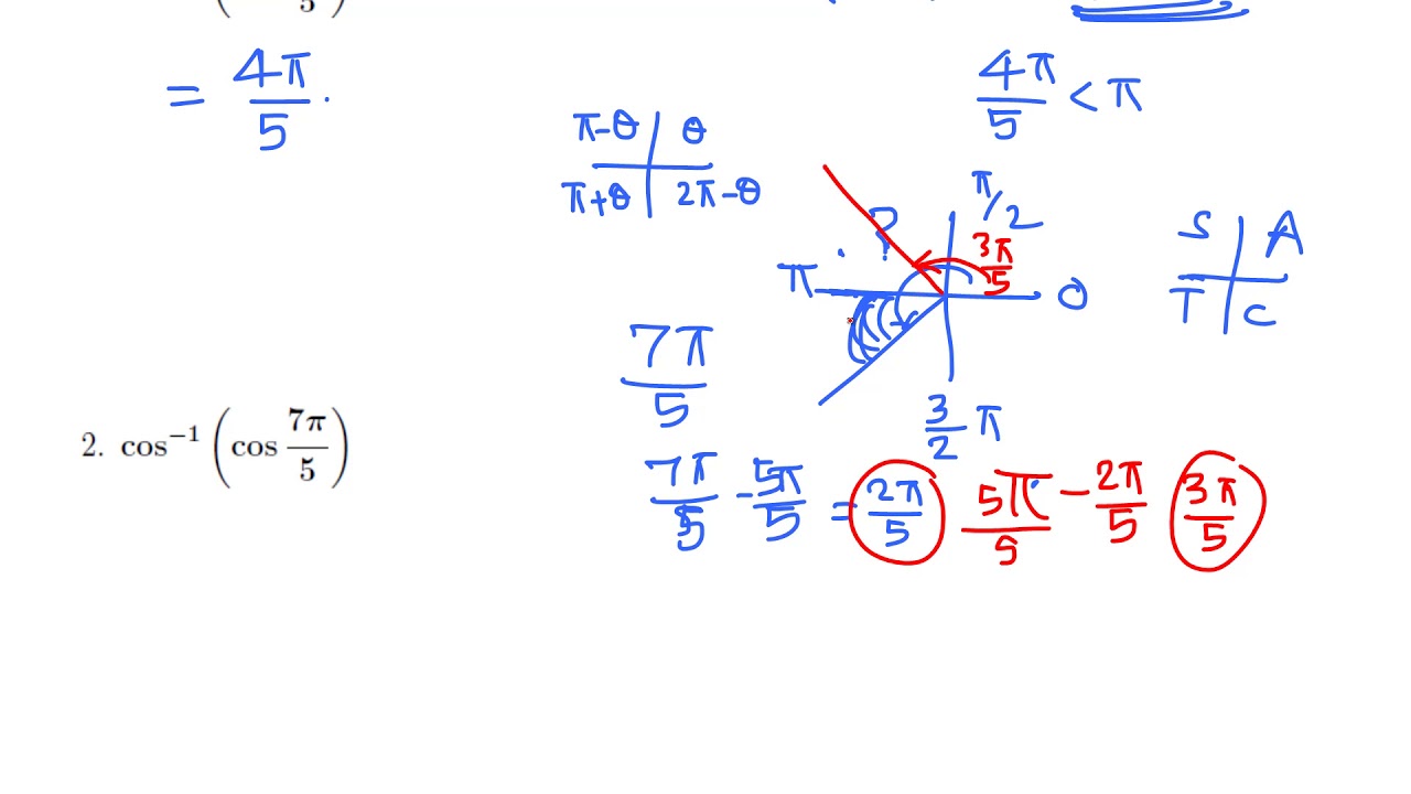 Trigonometry: Inverse trig function values (more) - YouTube