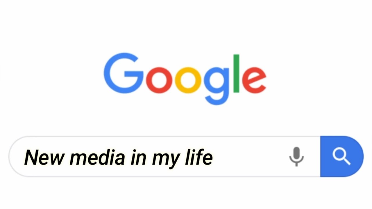 New Media in My Life - YouTube