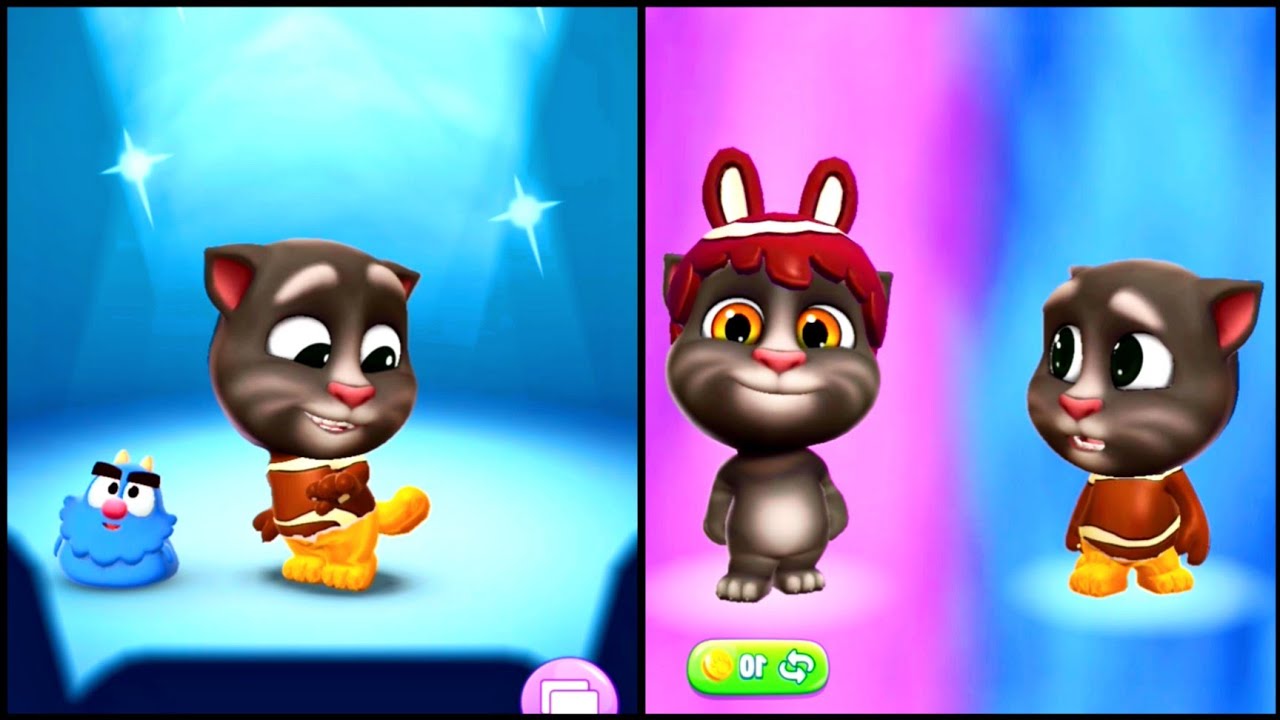 My Talking Tom 2 😺 Fun with My baby Tom vs Big Tom 😹 Funny moments ...