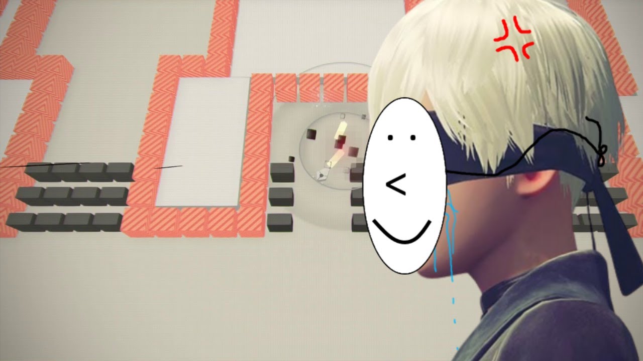 Ange Loses It While Playing Nier Automata (hacking mini-game) - YouTube