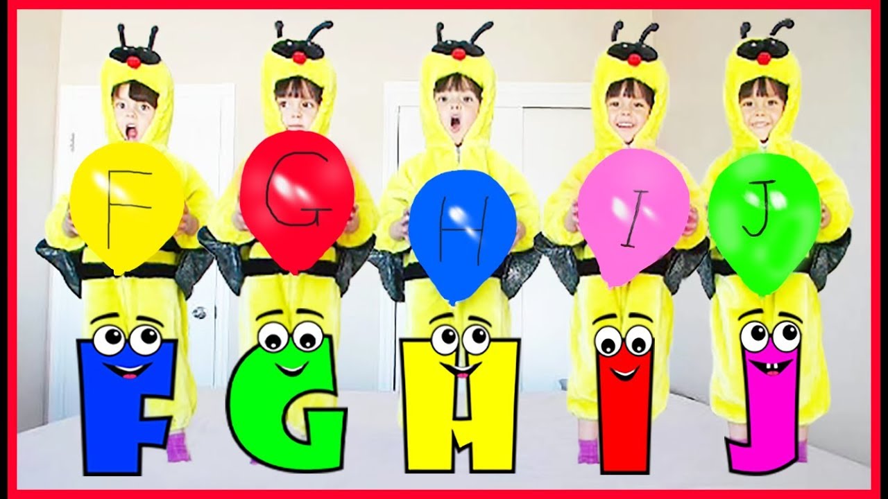 Five Little Babies Jumping on the Bed Nursery Rhyme Songs for Kids With ...
