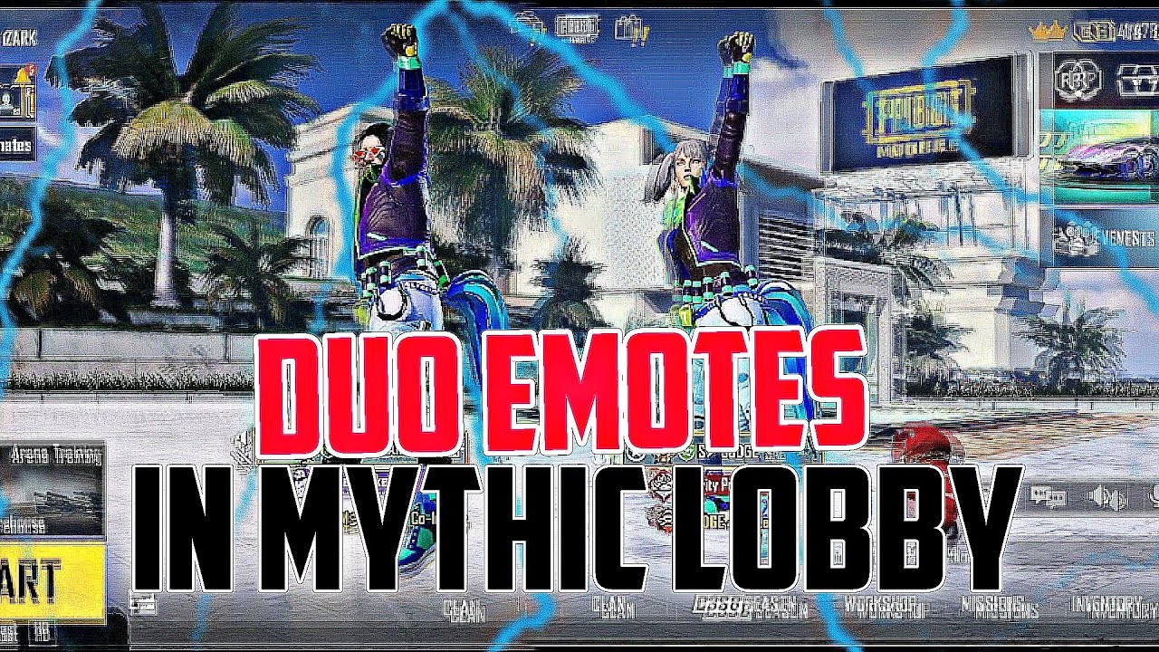 Pubg Mythic Emote In Duo In Mythic Lobby For Edit 🔥 Emotes Pack by # ...