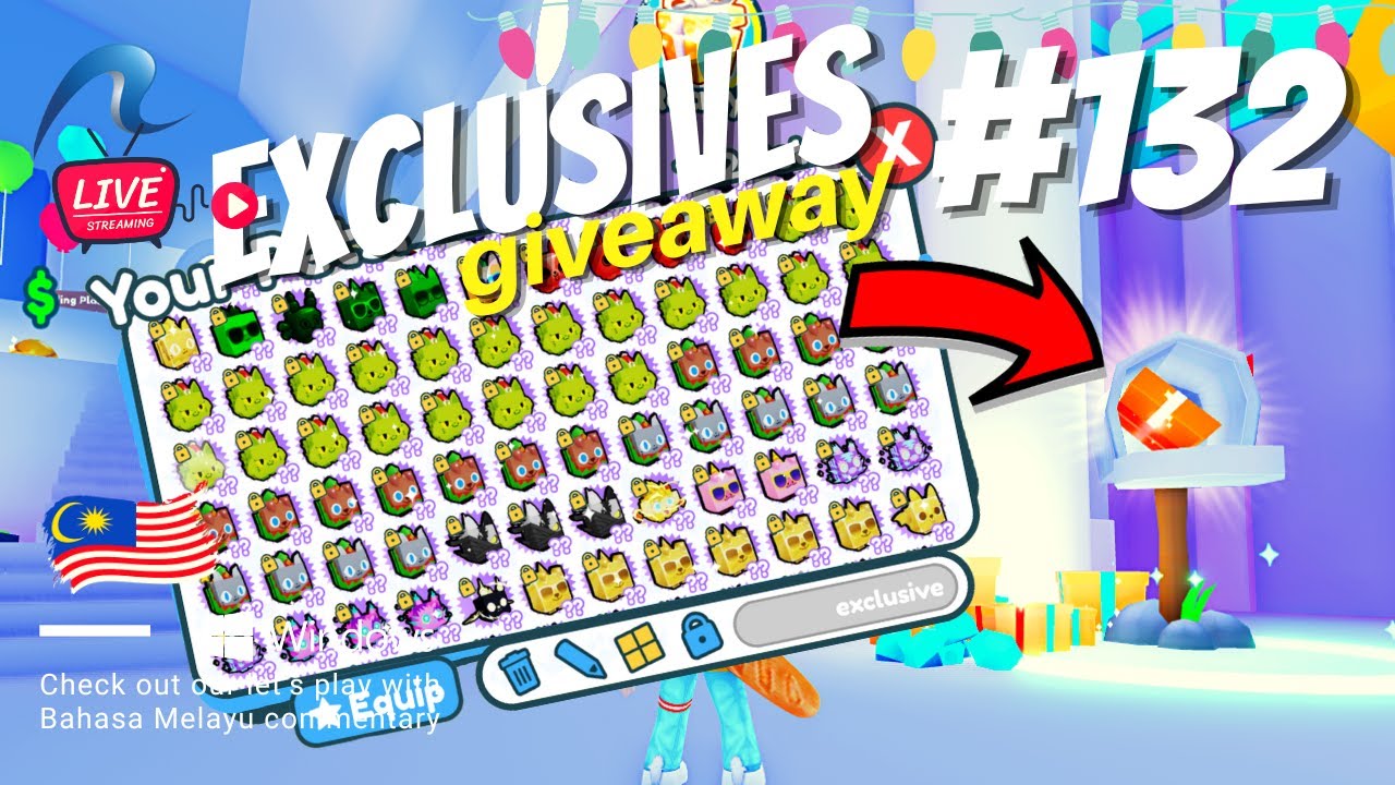 (🔴 LIVE) #132 Exclusive pet giveaway - Pets Simulator X - YouTube