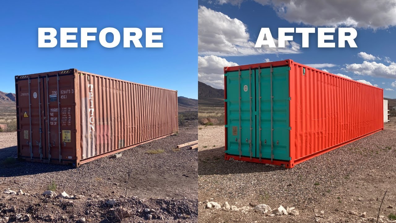 Container Warehouse Project Part 1: Refurbishing the Container - YouTube