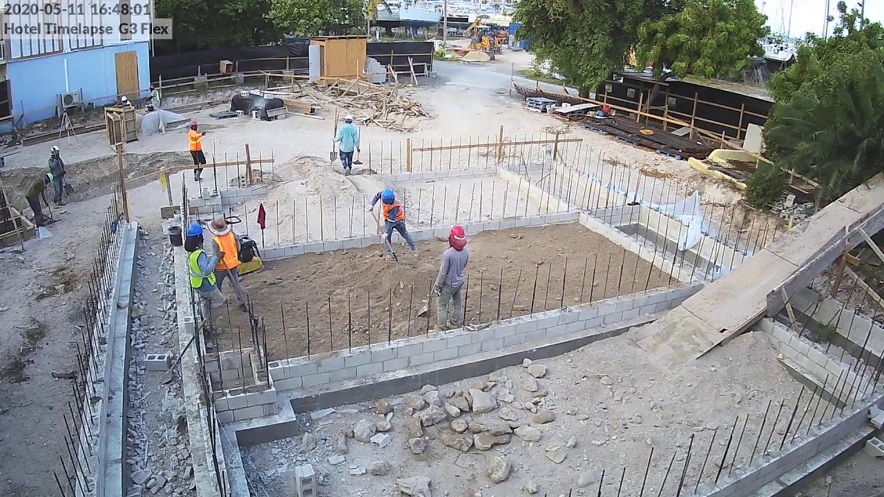 Hotel Construction Timelapse Feb-June - YouTube